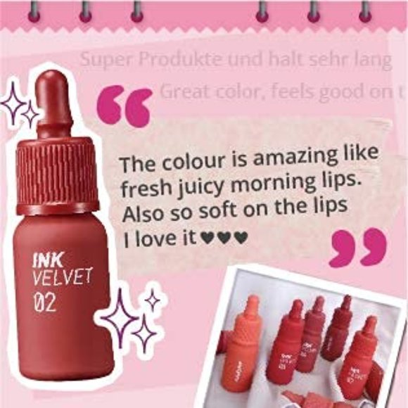 Peripera | Makeup | Peripera Ink The Velvet Lip Tint High Pigment Color Longwear 5 Beauty Peak ...